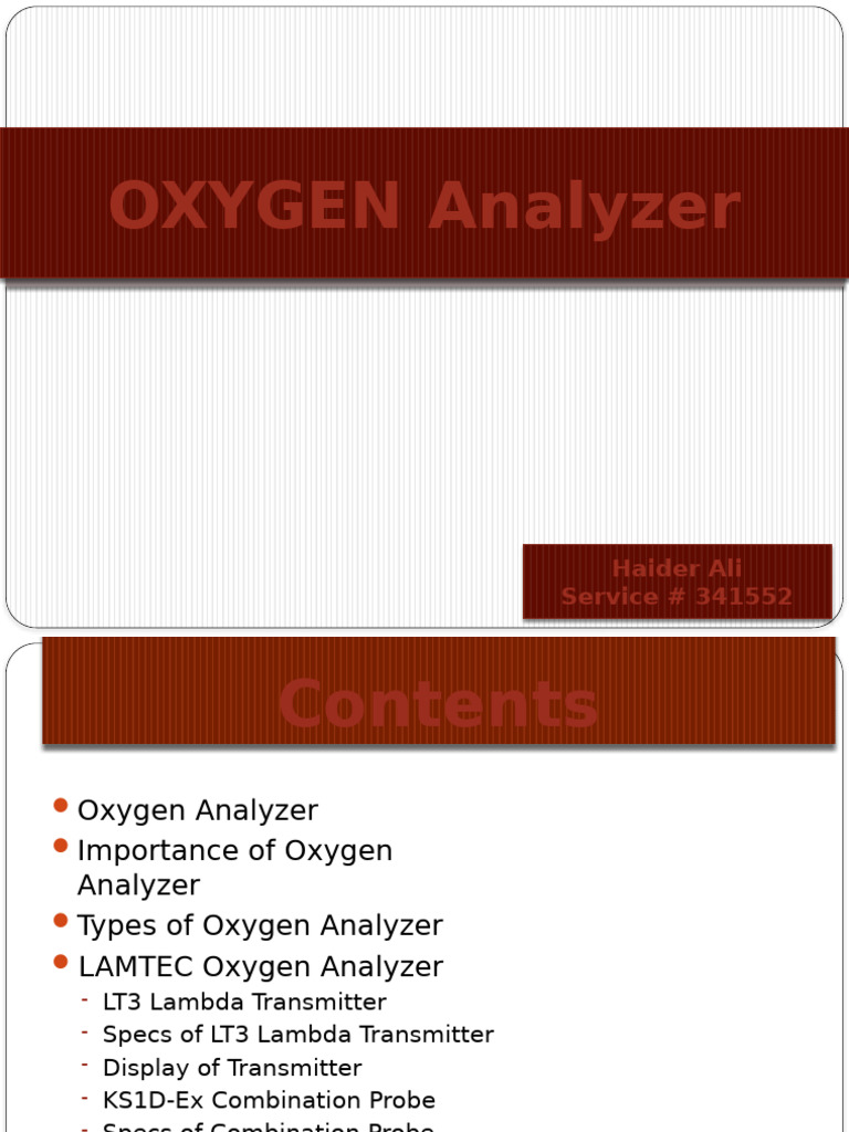 O2 Analyzer by Haider Ali | PDF | Oxygen | Electrochemistry