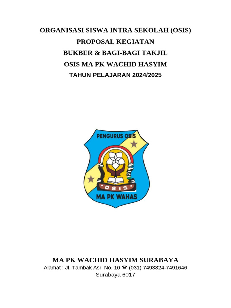Proposal Bukber & Takjil OSIS 2024/2025 | PDF