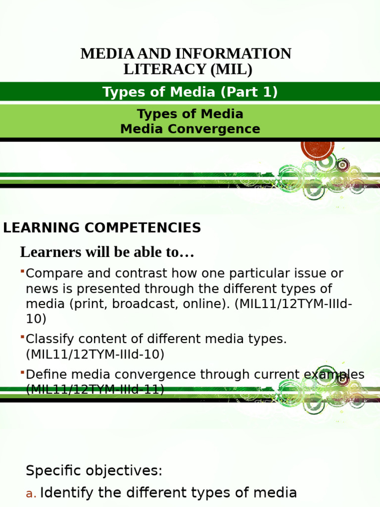 MIL-Q1-LESSON 5 | PDF | Mass Media | Newspapers