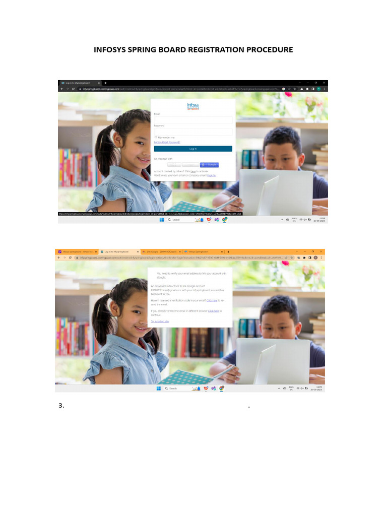 Infosys Springboard-Registration Procedure | PDF