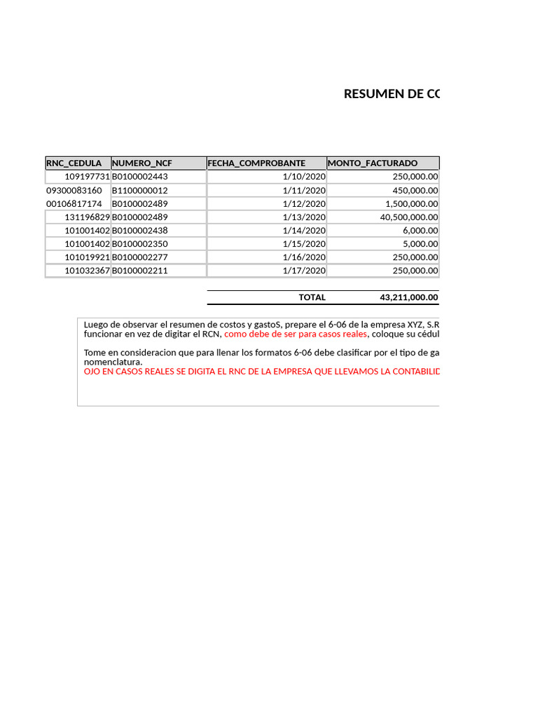 PR Ctica Del 6-06 | PDF | Contabilidad | Cumplimiento normativo