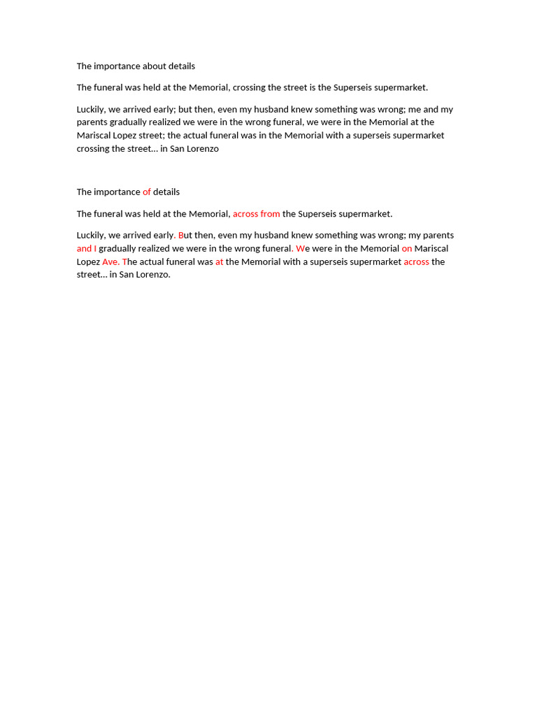 The Importance of Details | PDF