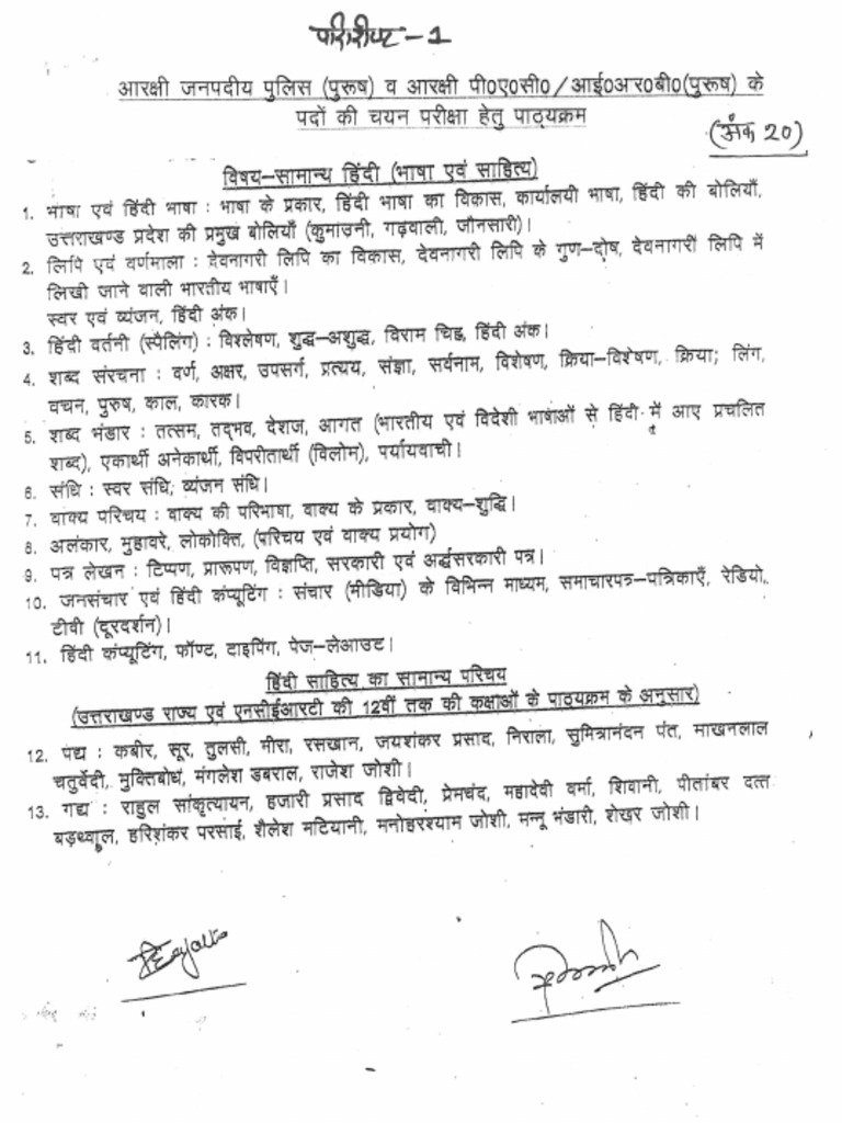 Police Constable Syllabus 2024 | PDF