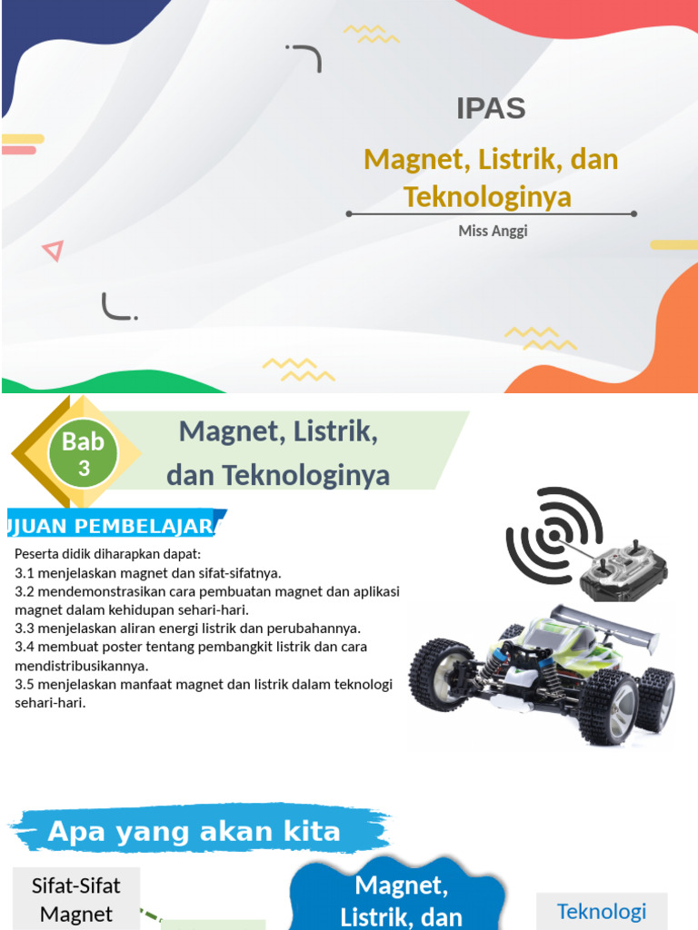 IPAS 5 Bab 3 Magnet, Listrik, Dan Teknologinya Edit | PDF