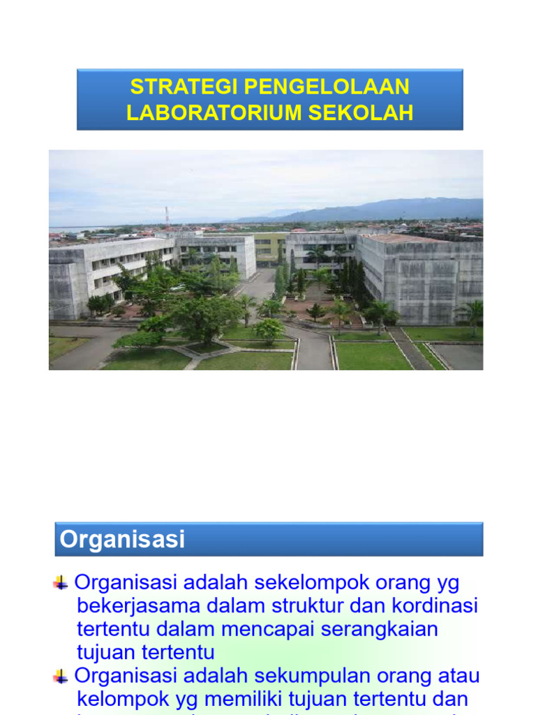 W2 Pengelolaan Laboratorium Sekolah | PDF