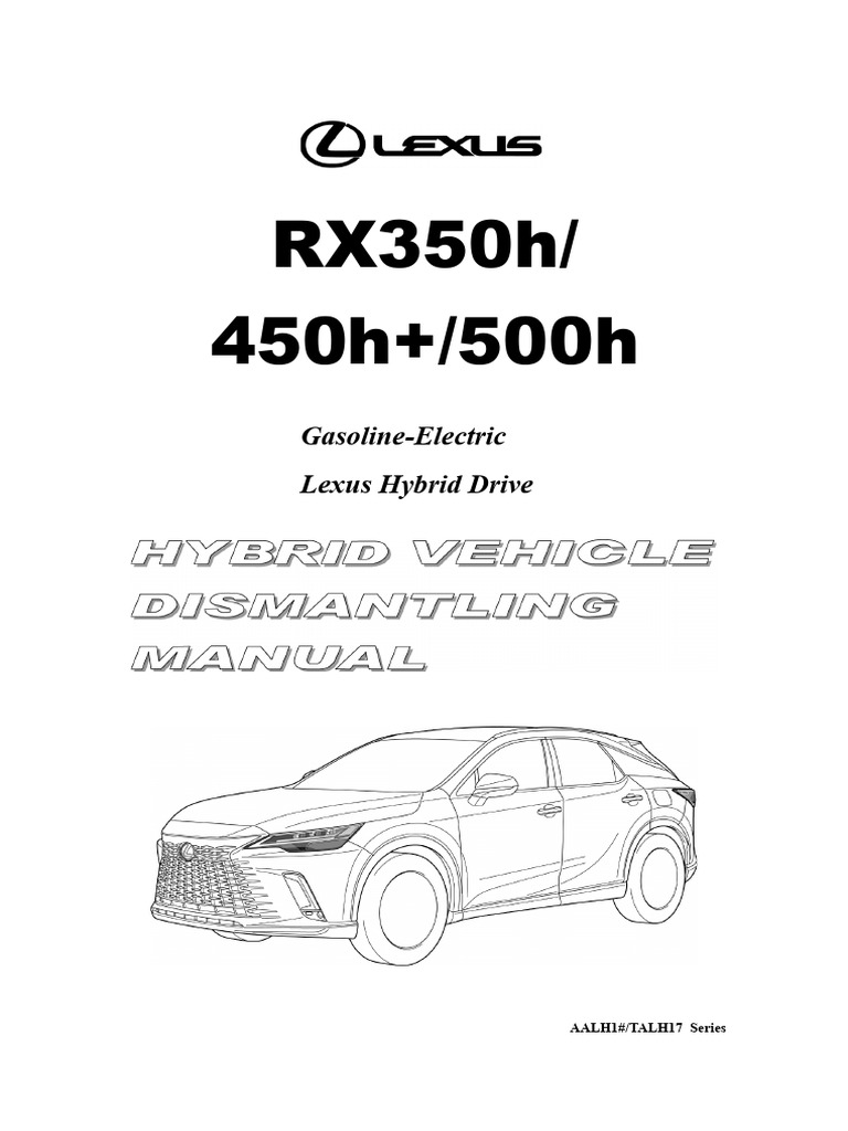 RX350h, 450h, 500H - AALH1 - TALH17 | PDF | Direct Current | Hybrid Vehicle