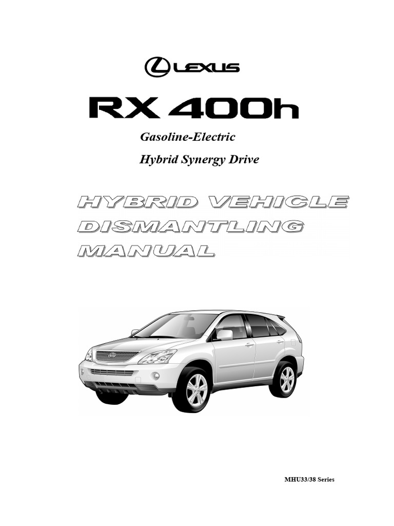 RX400H | PDF | Hybrid Vehicle | Power Inverter