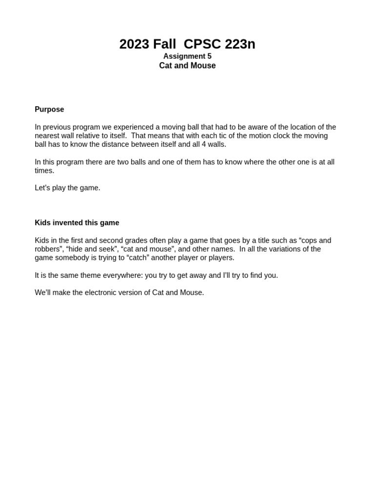 2023fall223n Assignment5 | PDF | Computing