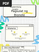 Bionote (Filipino) | PDF
