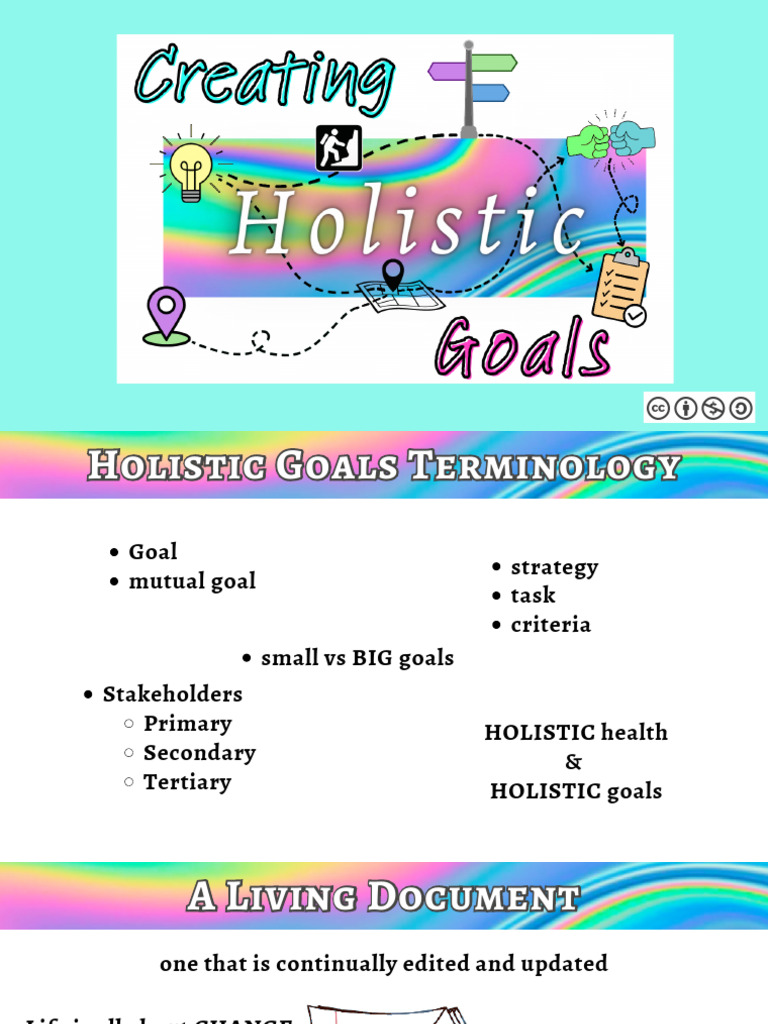 Holistic Goals and Personal Values Guide | PDF | Goal | Extraversion ...