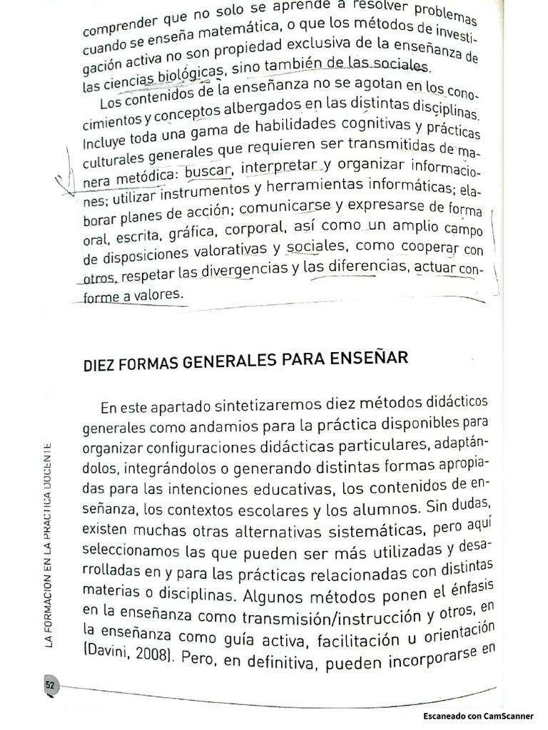 Davini, Métdos de Enseñanza | PDF