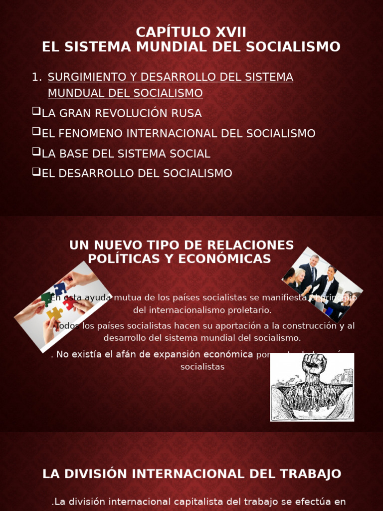 Sistema Mundial del Socialismo: Desarrollo y Cooperación | PDF ...