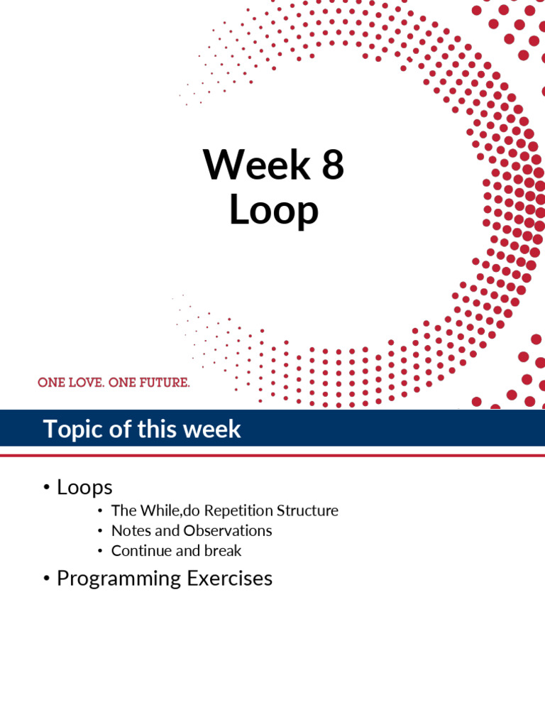 week8-loop | PDF | Computer Programming | Software Engineering