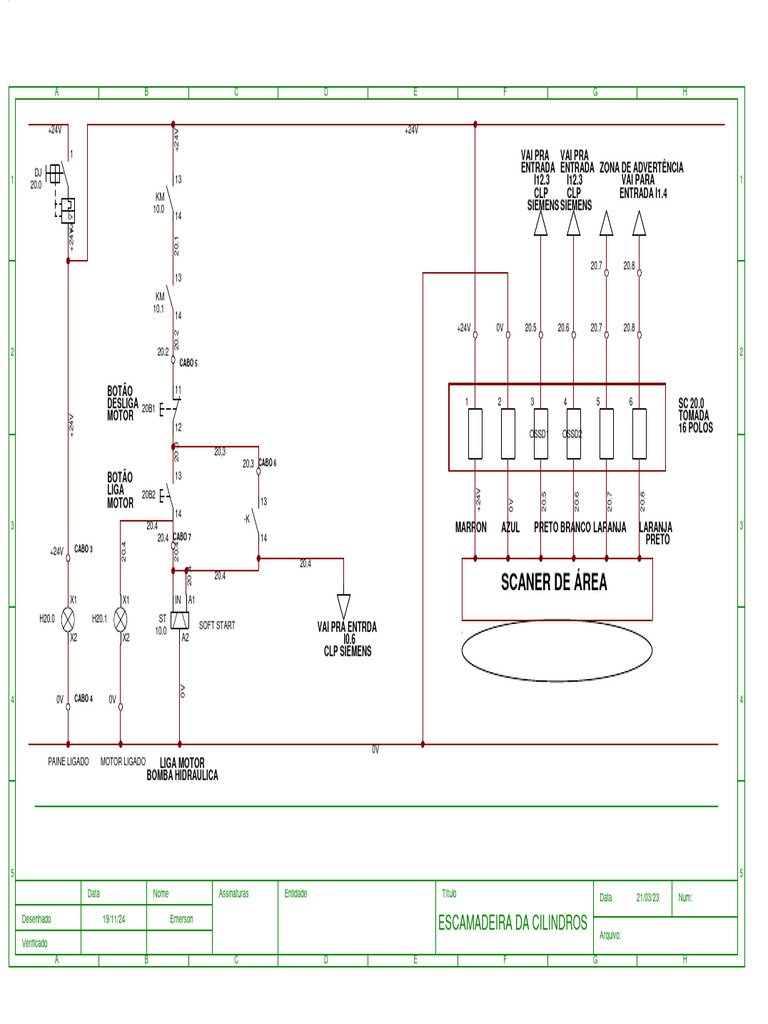 Modelo de Diagrama Eletrico Potencia | PDF