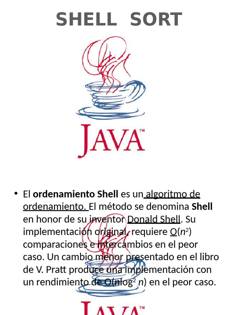 SHELLSORT | PDF | Informática teórica | Ciencias de la Computación