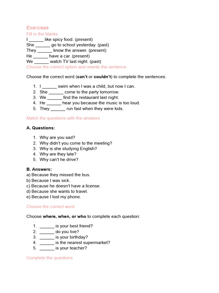 Review Exercises | PDF