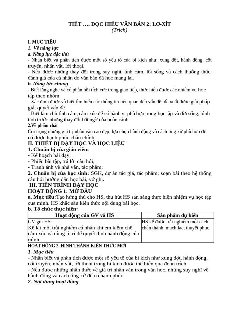 VB2 - Lơ Xít | PDF