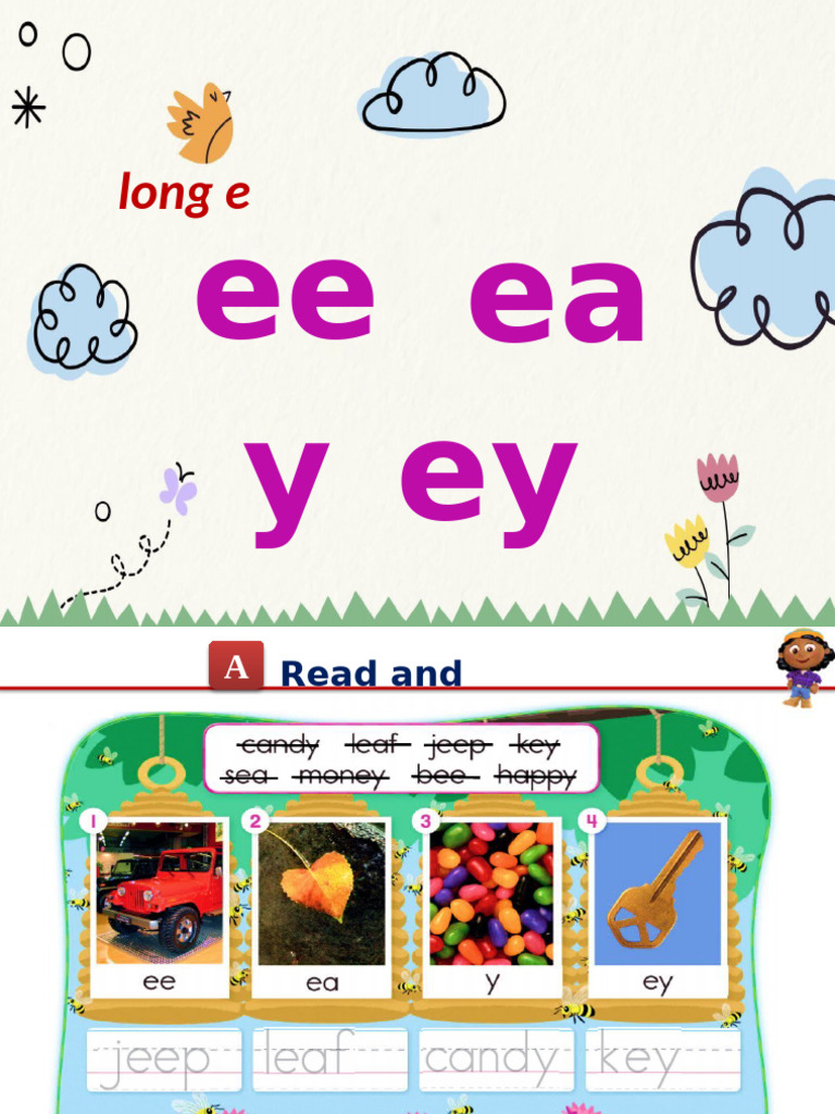 Unit 5 Long e Ee Ea y Ey and Story | PDF