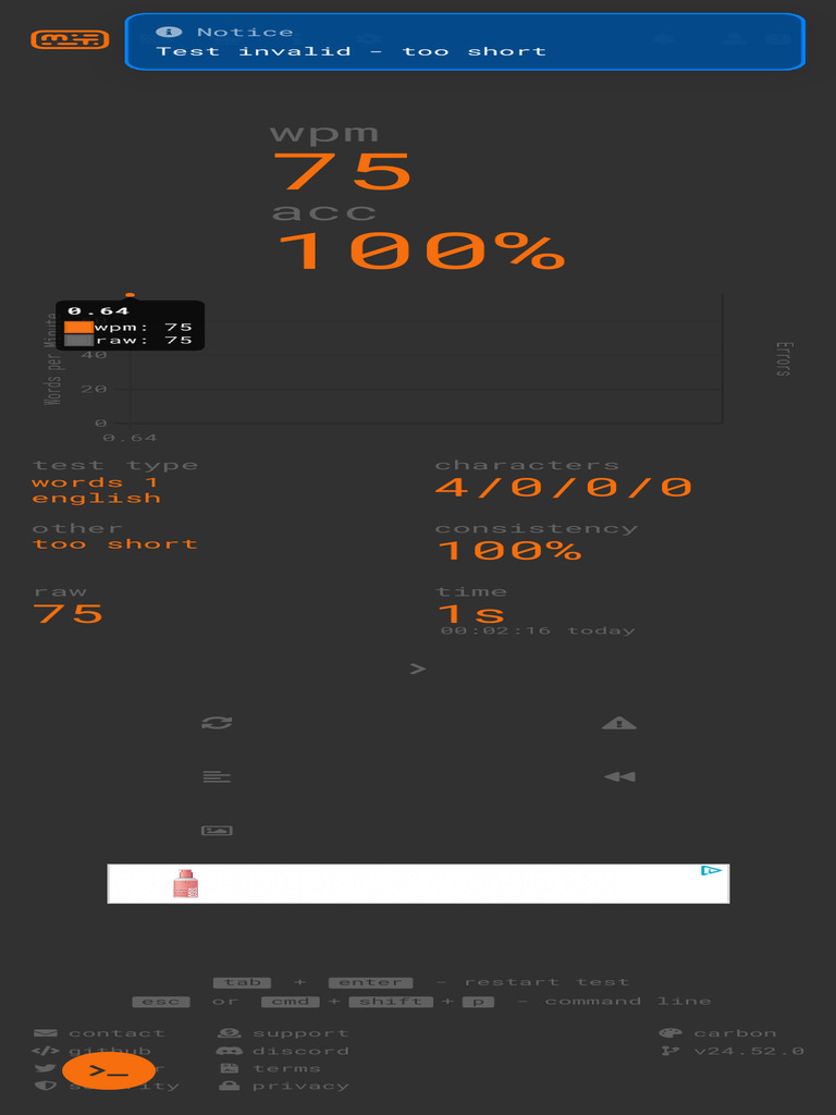 Monkeytype A Minimalistic, Customizable Typing Test | PDF