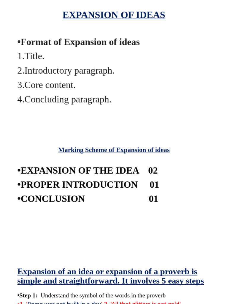 Expansion of Ideas: Knowledge is Power | PDF | Knowledge | Cognition