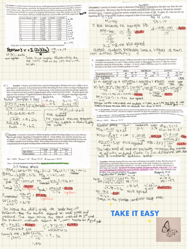 Final Exam | PDF | Errors And Residuals | Quantitative Research