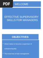 Basic Supervisory Skills | PDF | Supervisor | Leadership