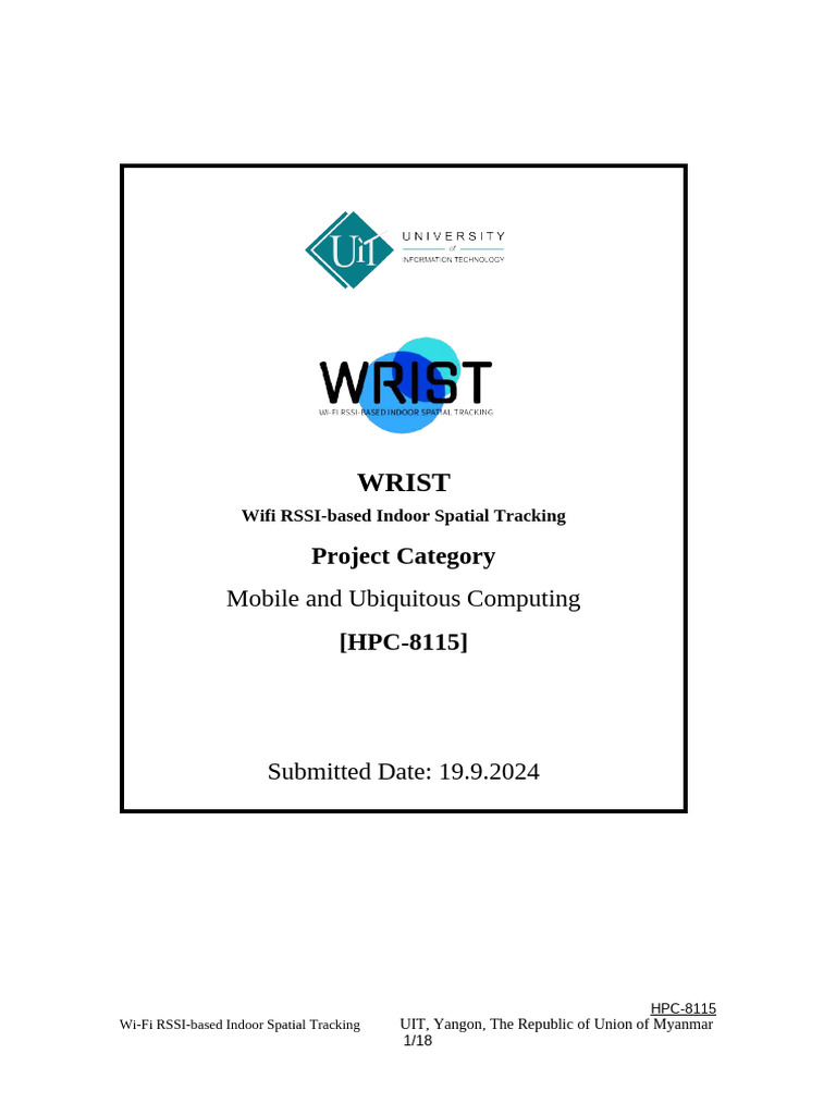 Wifi RSSI-Based Indoor Spatial Tracking | PDF | Wi Fi | Mobile App