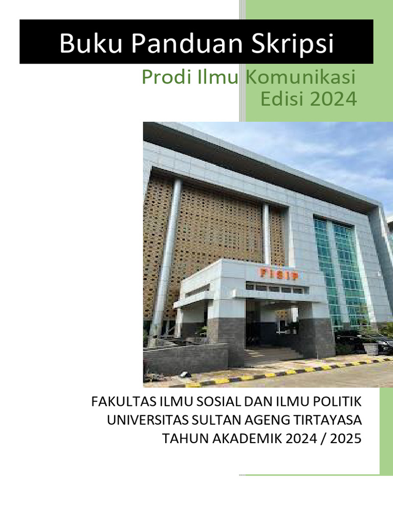 Pedoman Skripsi Ikom 2024_finalversion | PDF