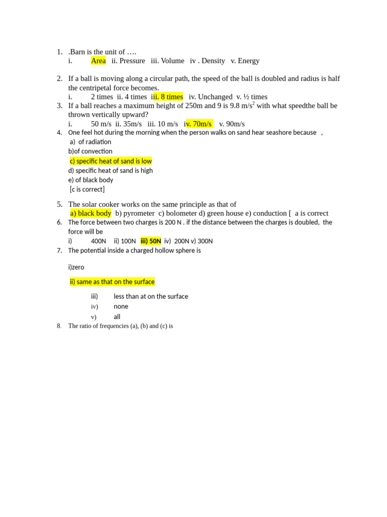 Physics (MCQ) | PDF | Electron | Magnetic Field