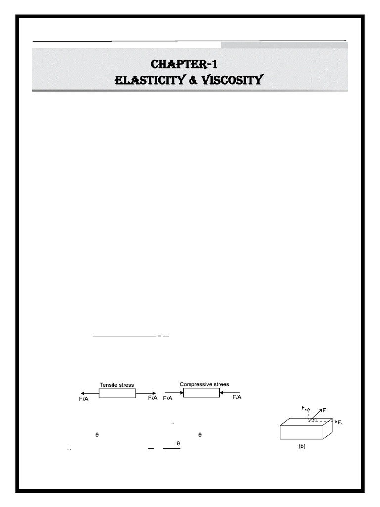 JEE (M) Phy14 Elasticity Viscosity | PDF | Deformation (Engineering ...