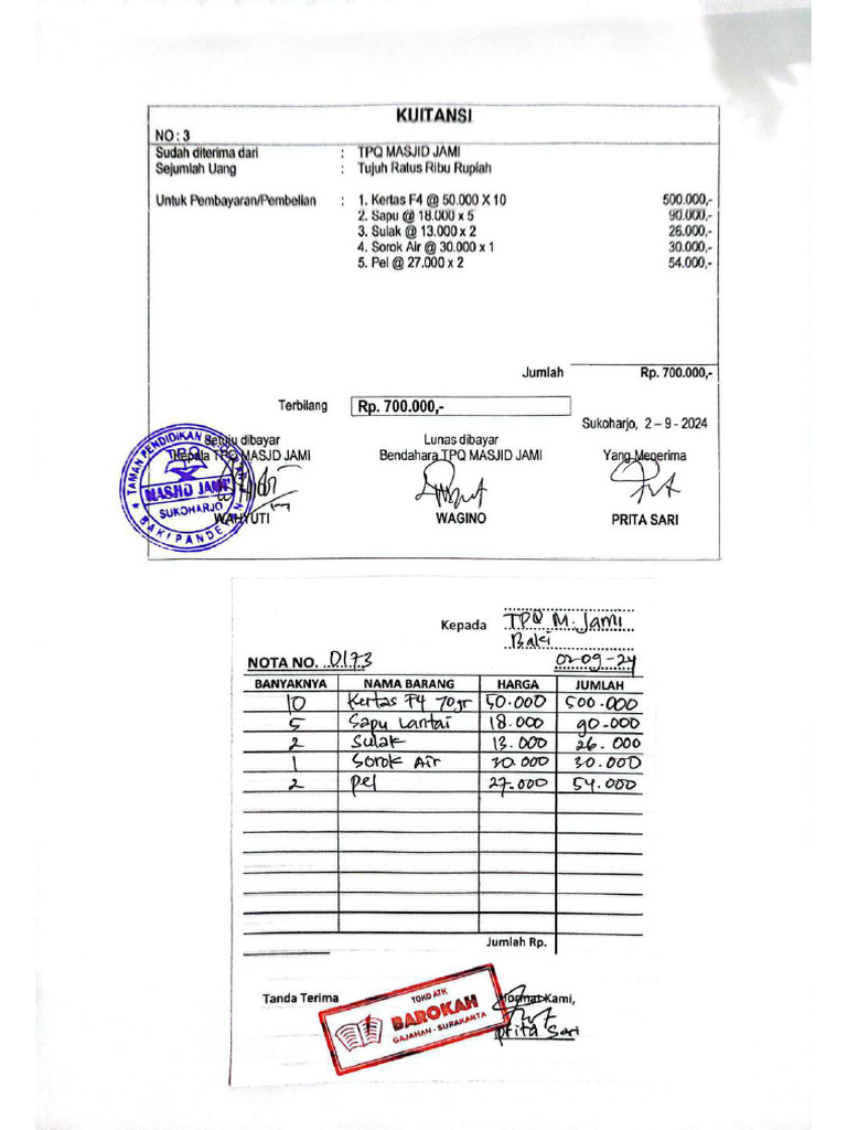 Kuitansi Compressed | PDF