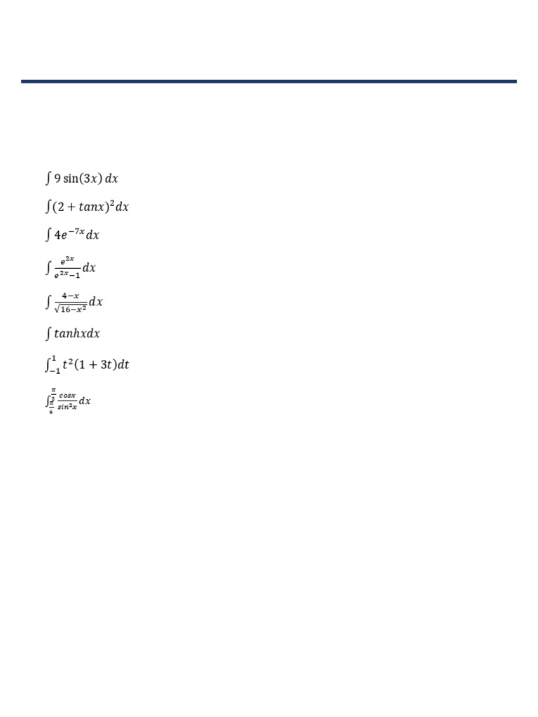 Assignment 2 Integral Calculus | PDF
