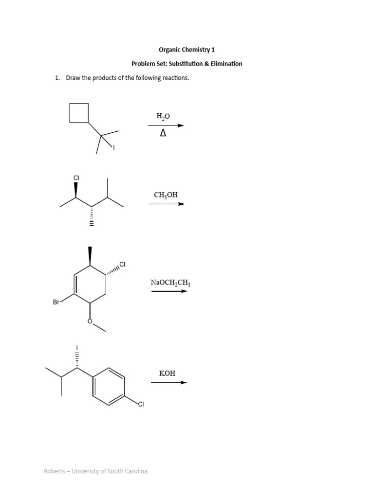 Substitution and Elimination | PDF