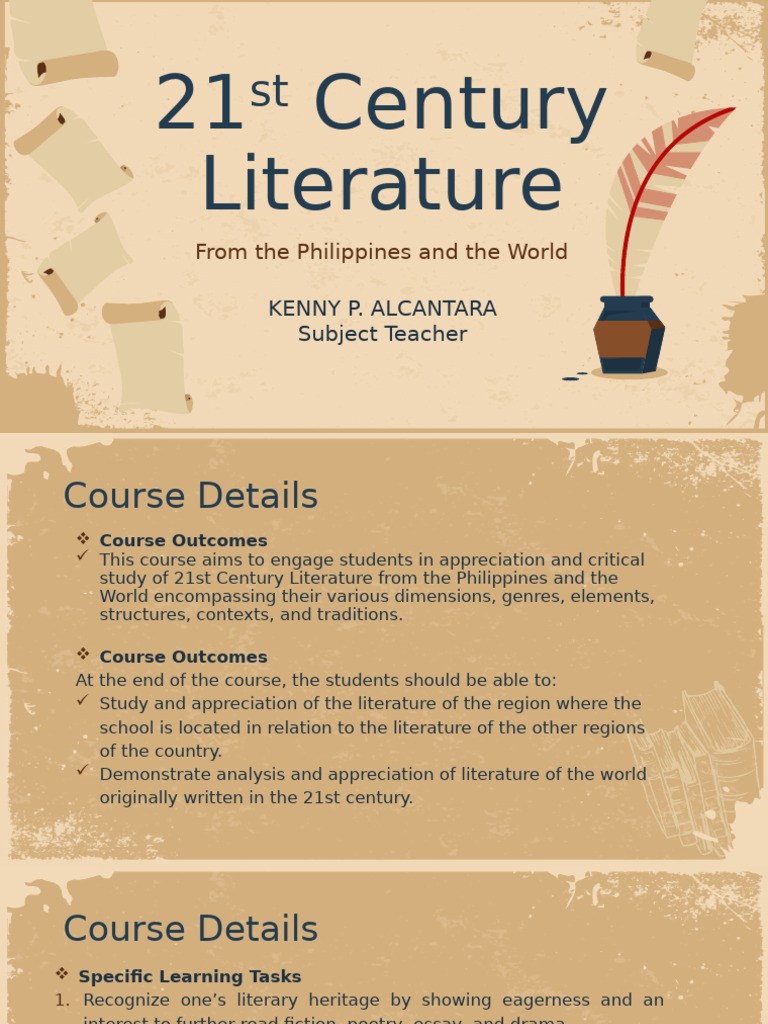 21st Century Literature Course Overview | PDF | Poetry | Plot (Narrative)