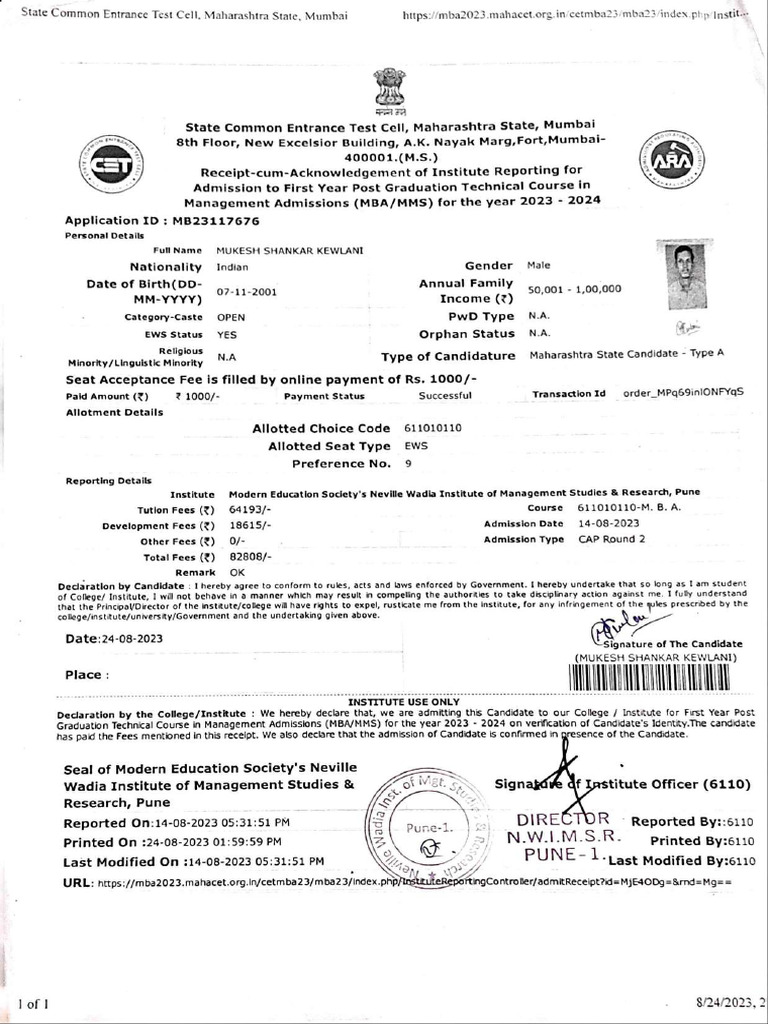 MBA CAP ID - Compressed | PDF