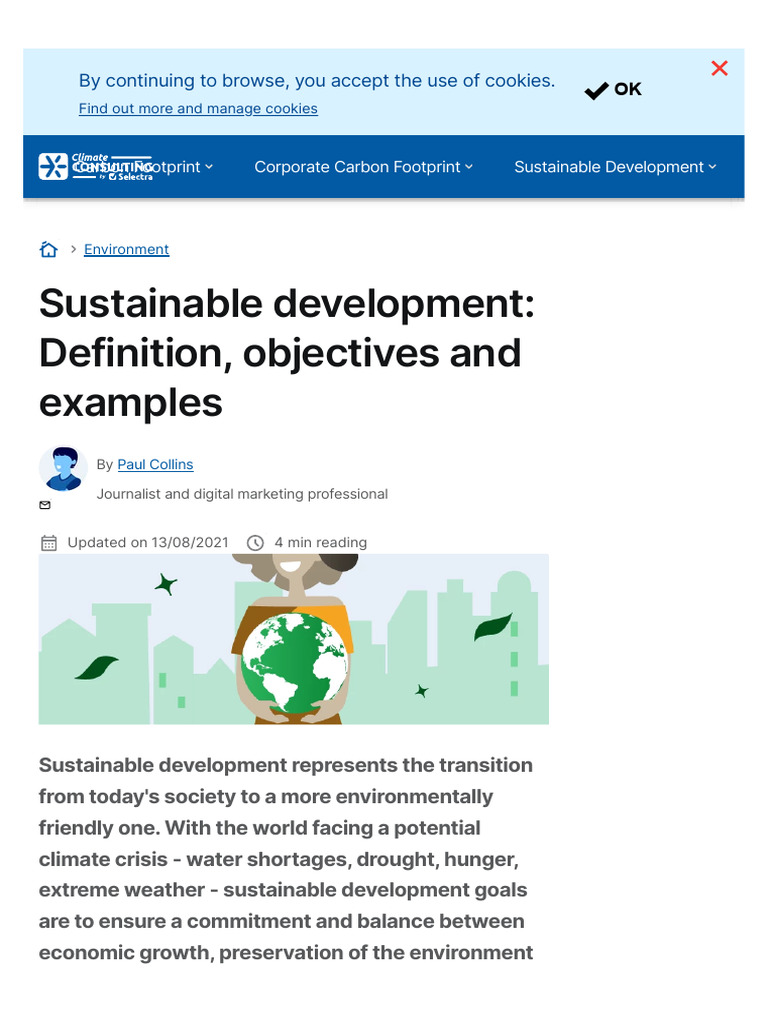 Sustainable Development: Definition, Objectives A | PDF ...