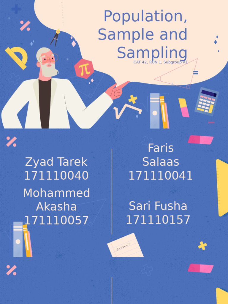 2.1 Population, Sample & Sampling | PDF | Sampling (Statistics ...
