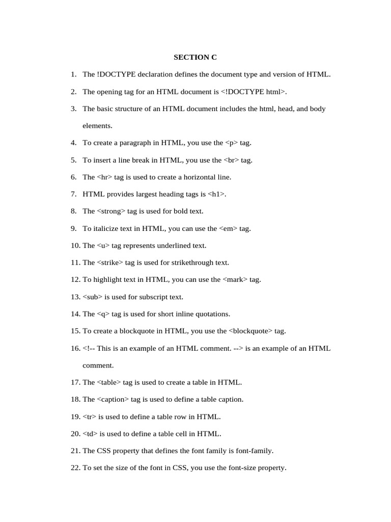 HTML & CSS Basics Guide | PDF