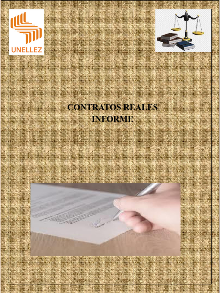 Modulo Iii - Contratos Reales | PDF | Derecho civil (sistema legal ...