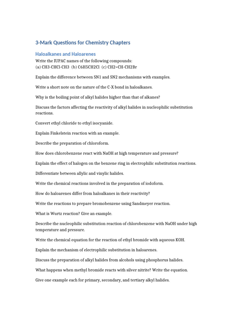 3mark Questions | PDF