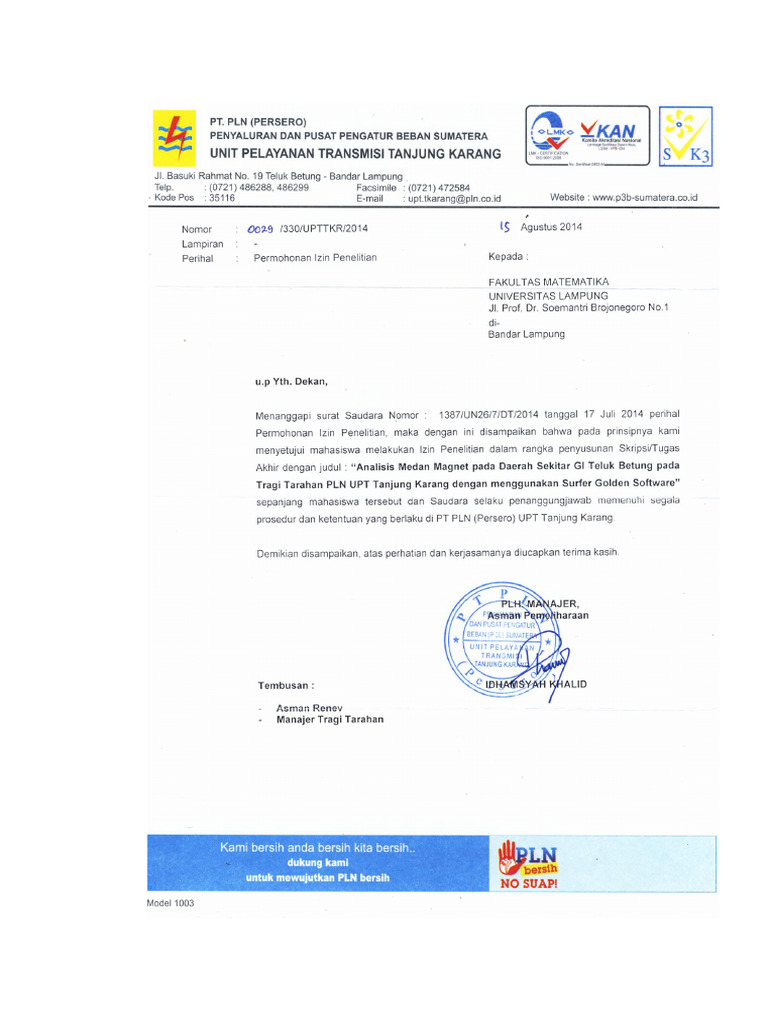 Surat Penelitian | PDF