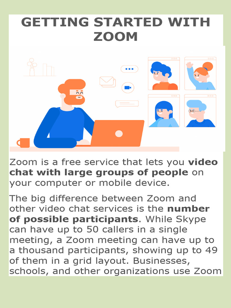 Getting Started With Zoom | PDF | Computing | Information Technology