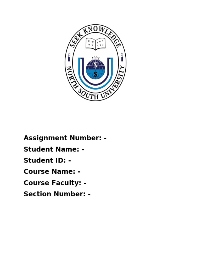 Assignment Cover | PDF