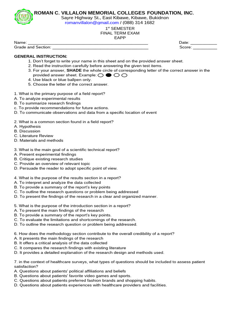 EAPP (Final Exam) | PDF | Survey Methodology | Experiment