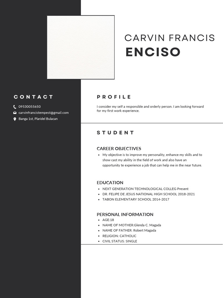 Grey Modern Professional CV Resume - 20250213 - 135332 - 0000 | PDF