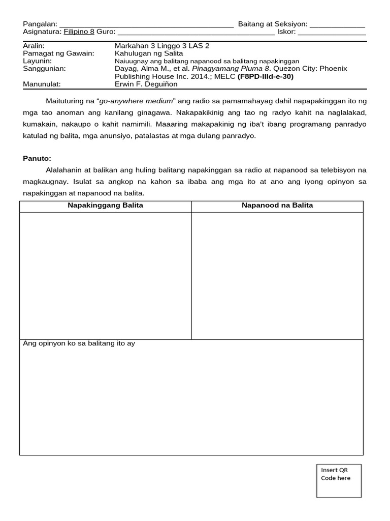 Q3 Fil8 Week3 Las2 | PDF