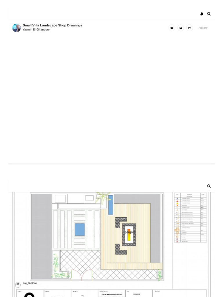 Small Villa Landscape Shop Drawings - Behance | PDF