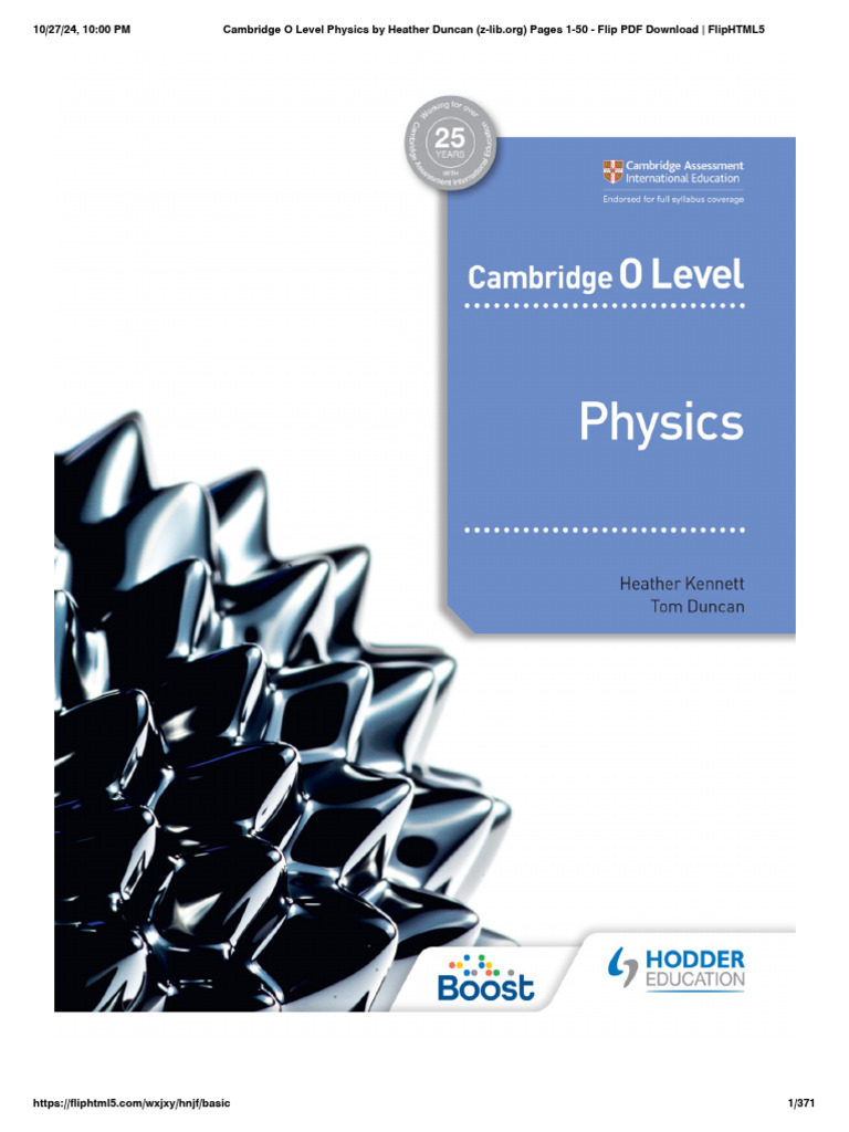 Cambridge O Level Physics by Heather Duncan (Z-Lib - Org) Pages 1-50 ...