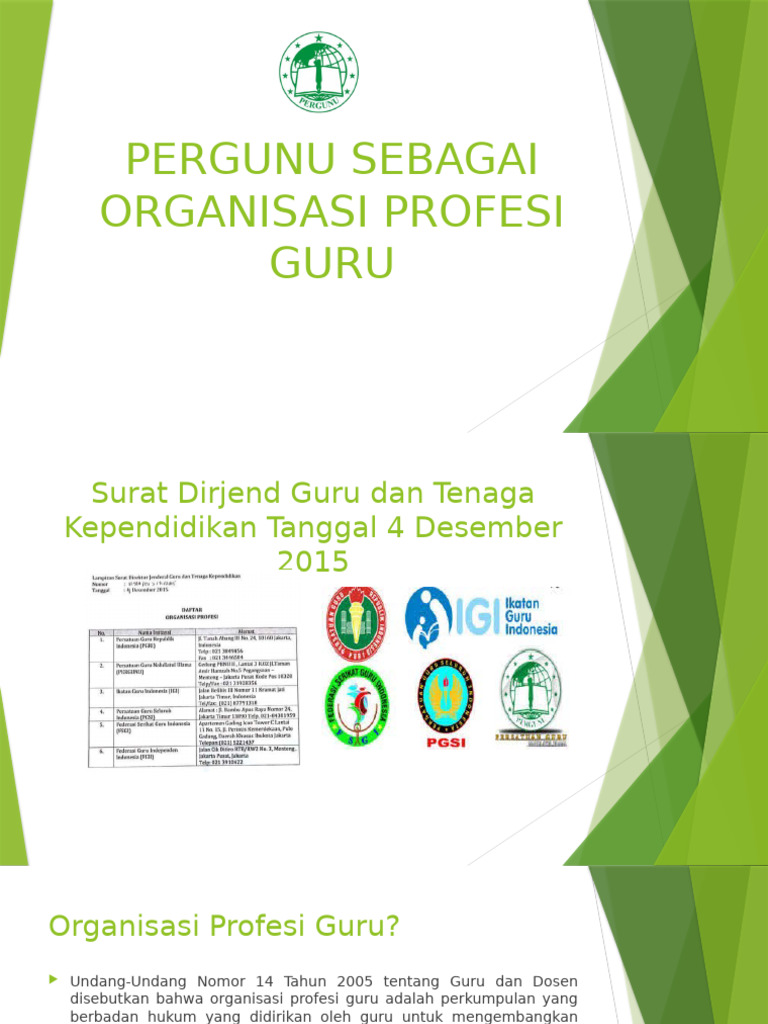 Pergunu: Organisasi Profesi Guru di Tanjab | PDF