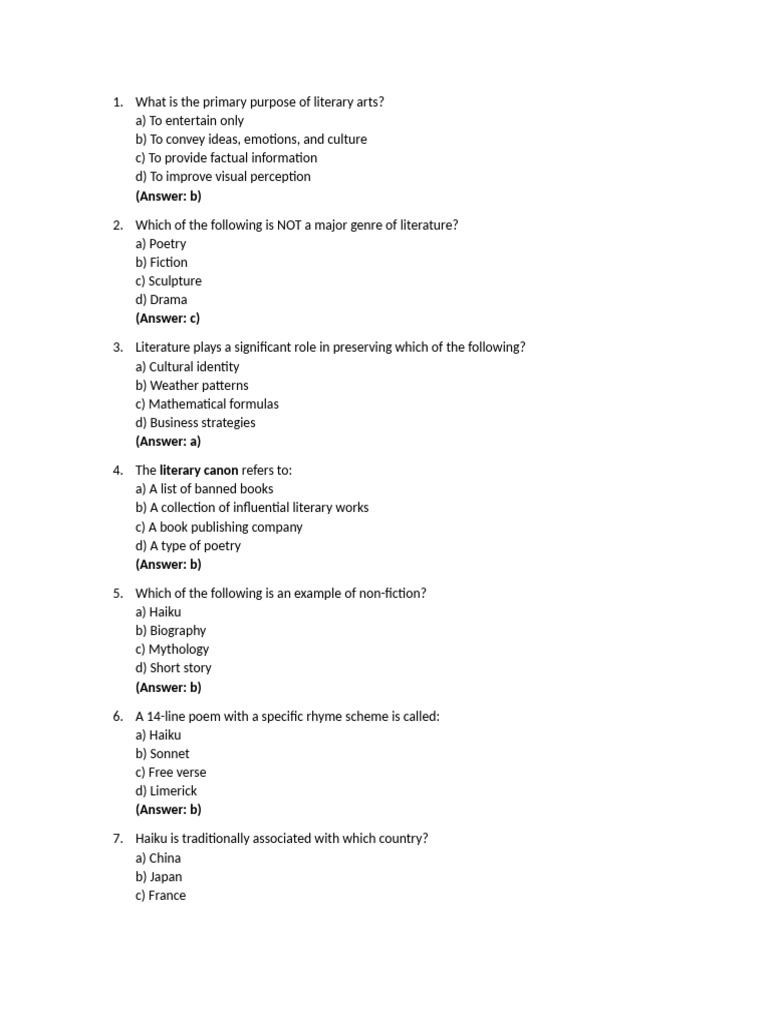 Understanding Literary Arts and Genres | PDF | Poetry | Writing
